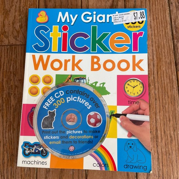 Priddy Books | Toys | Childrens My Giant Sticker Work Book | Poshmark